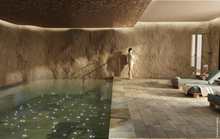 Fouquet_s Mykonos Piscine interieure Rock Spa(c)Divercity Architects ...